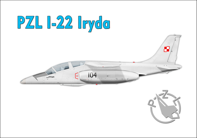 Magnes samolot PZL I-22 Iryda